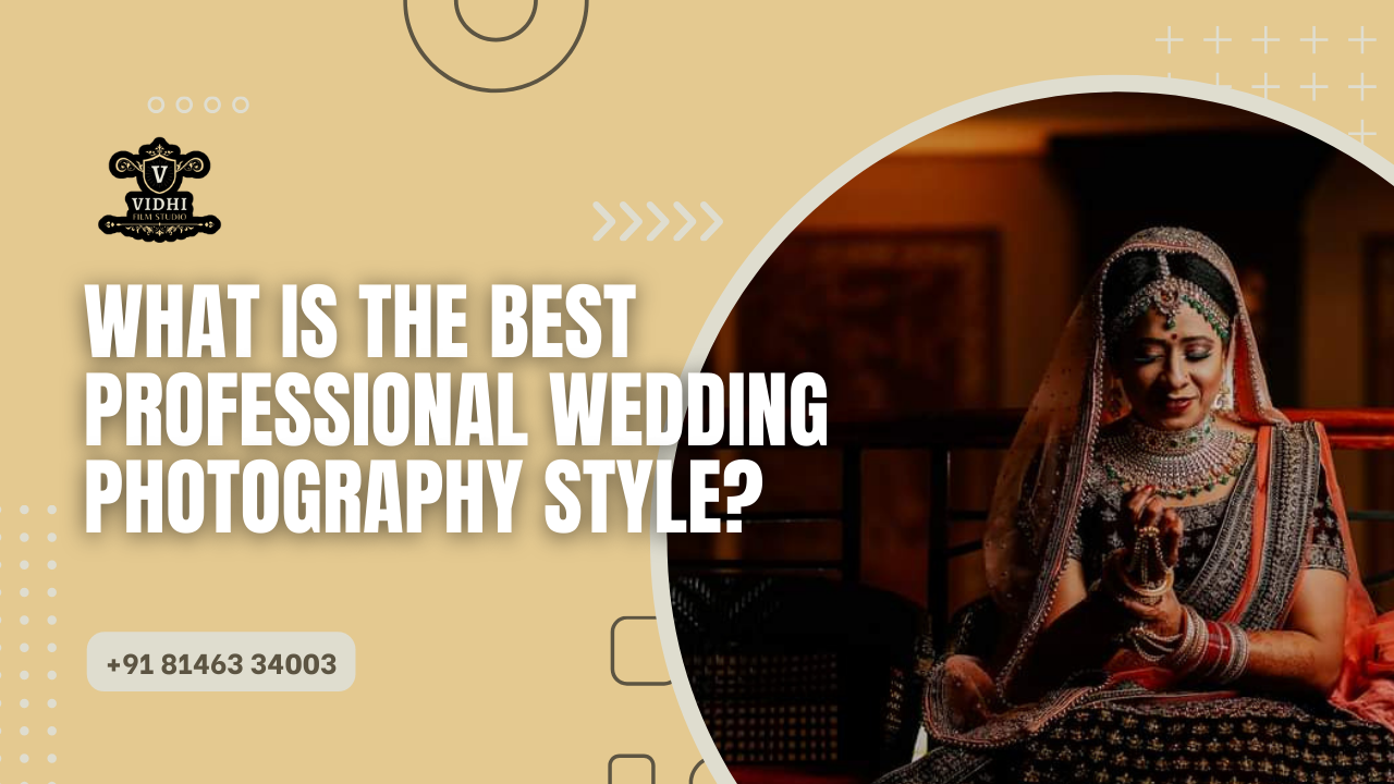 What Is the Best Professional Wedding Photography Style? | Vidhi Film ...